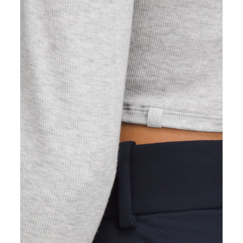 룰루레몬(LULULEMON) 홀드 타이트 스트레이트 헴 크롭 롱슬리브 셔츠 HCUG - 사이즈 & 후기 | 무신사